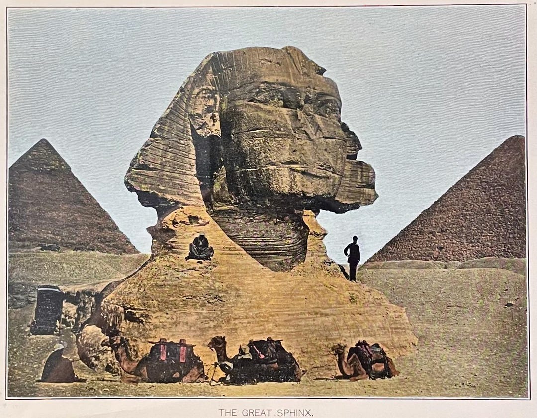 1907 Hand-colored PLATE From Egypt: Cradle of Ancient Masonry ...