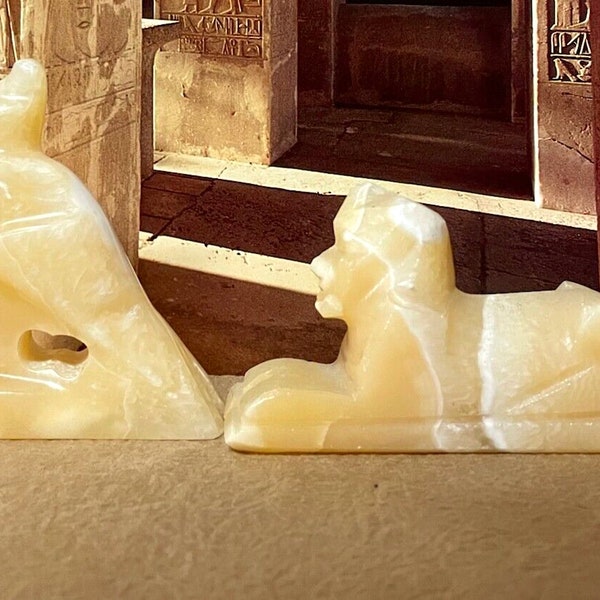 Egyptian Alabaster Figurines - Etsy