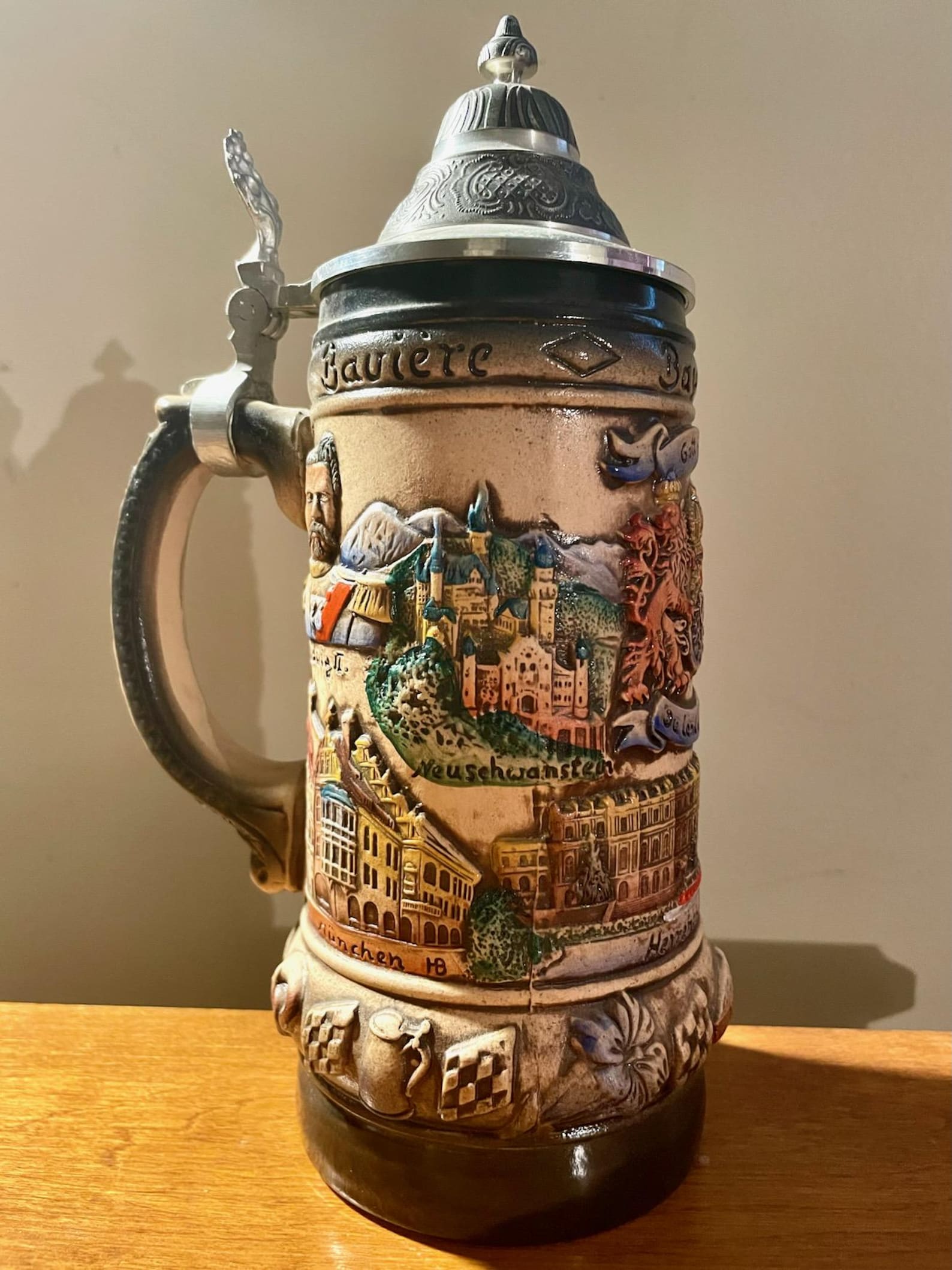 ZOLLER & BORN BAVARIAN Beer Stein Limited Edition Hand-crafted Hand ...