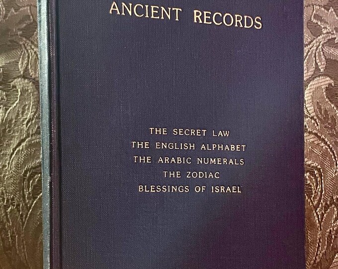 ANCIENT RECORDS 1927 1st Edition Hardcover Master Builder Masonic ...