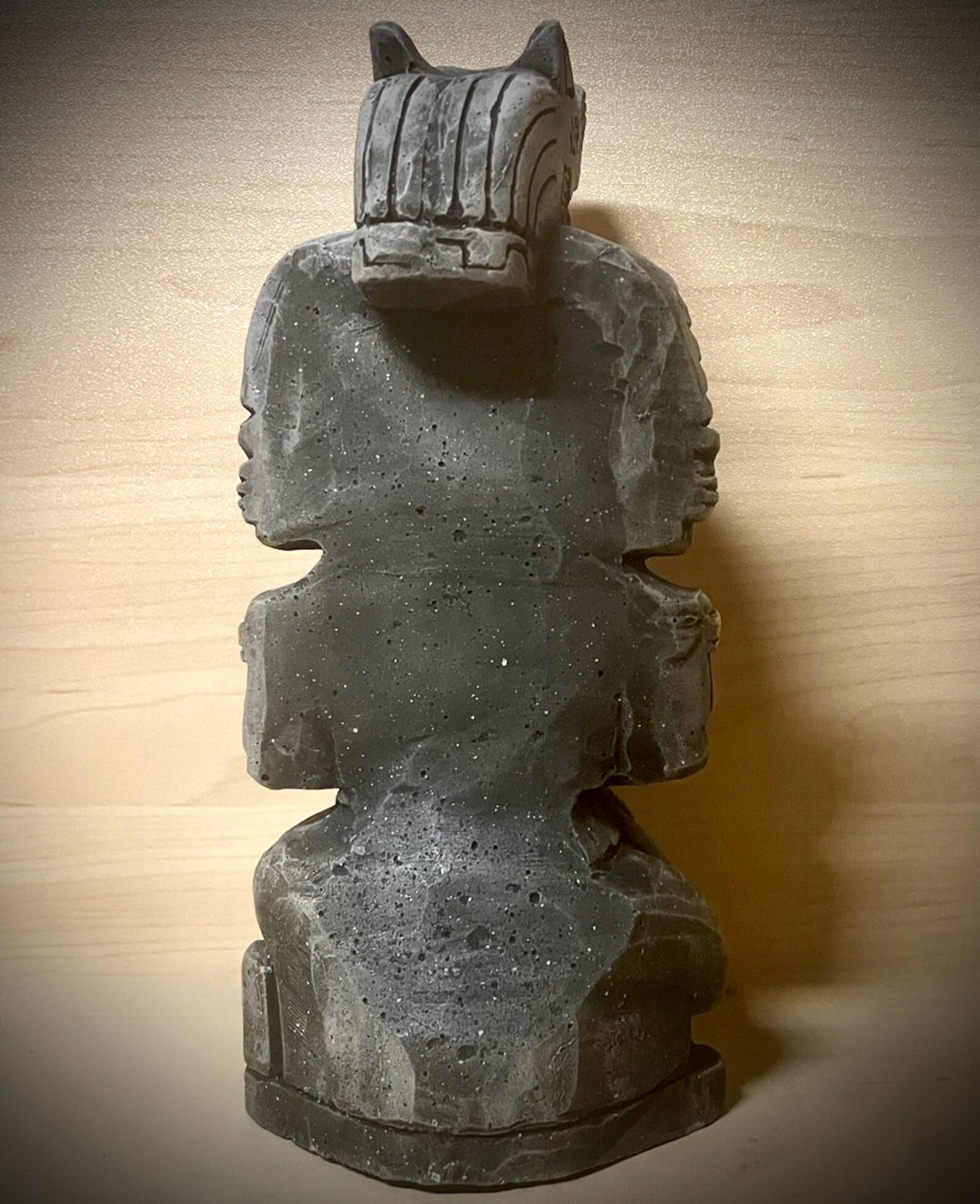 JAGUAR WARRIOR RESIN Faux Stone Mayan Aztec Protective Guardian 8 Inch ...