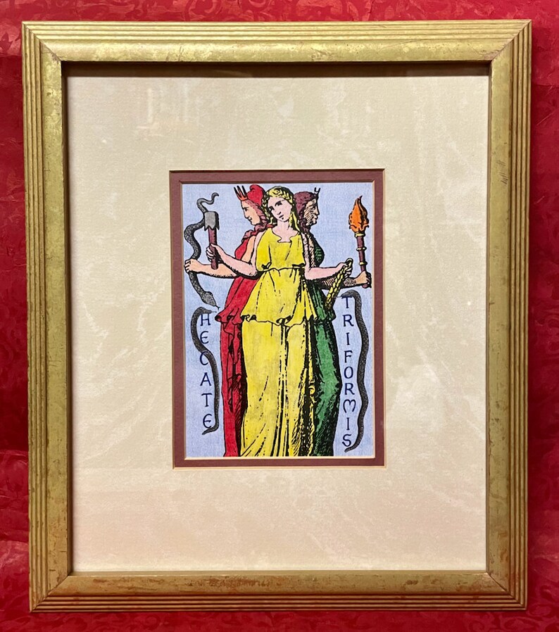 HECATE TRIFORMIS GODDESS of the Witches Hand-colored With Hand ...