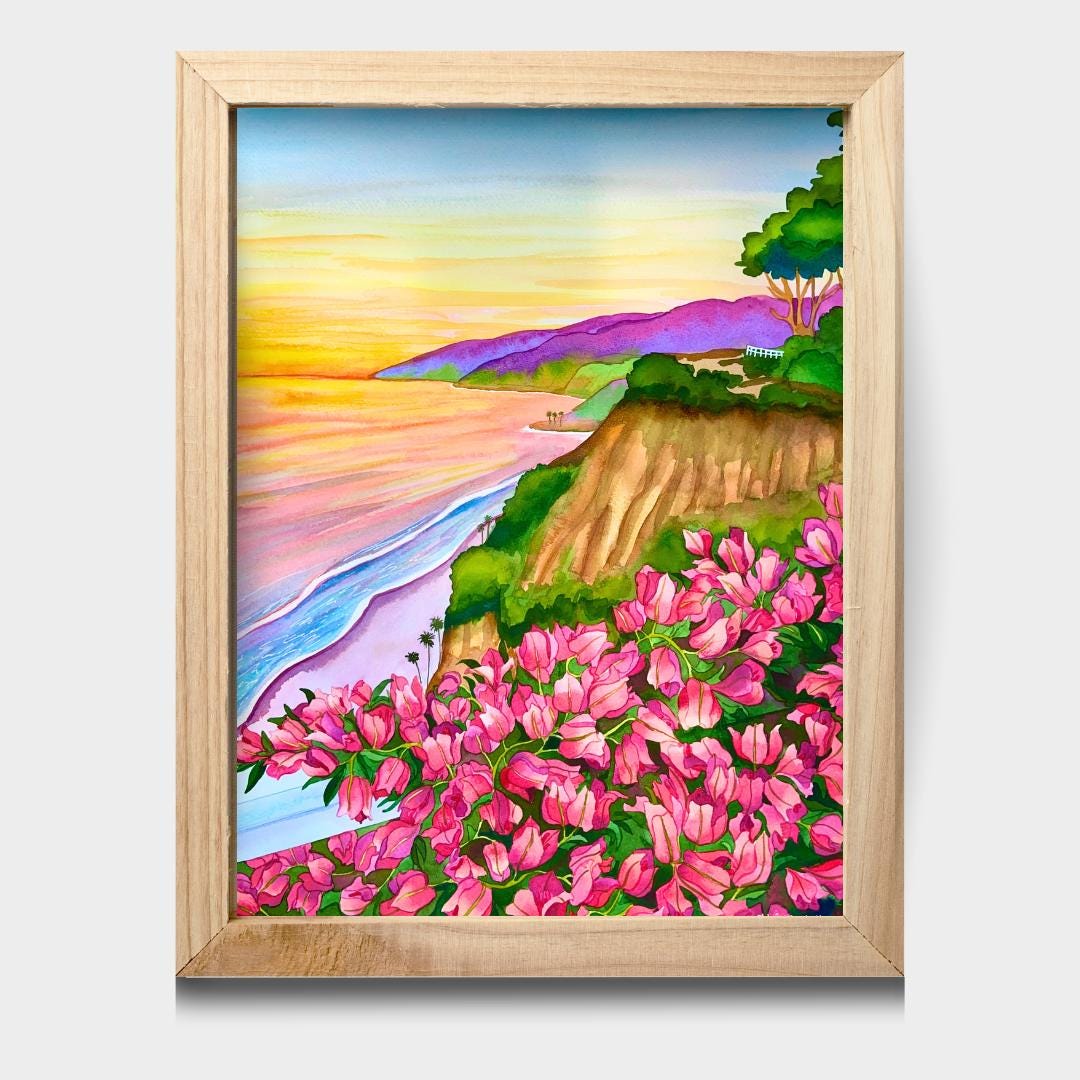Pali Strong Pacific Palisades 2025 Watercolor Art Giclee Prints and ...