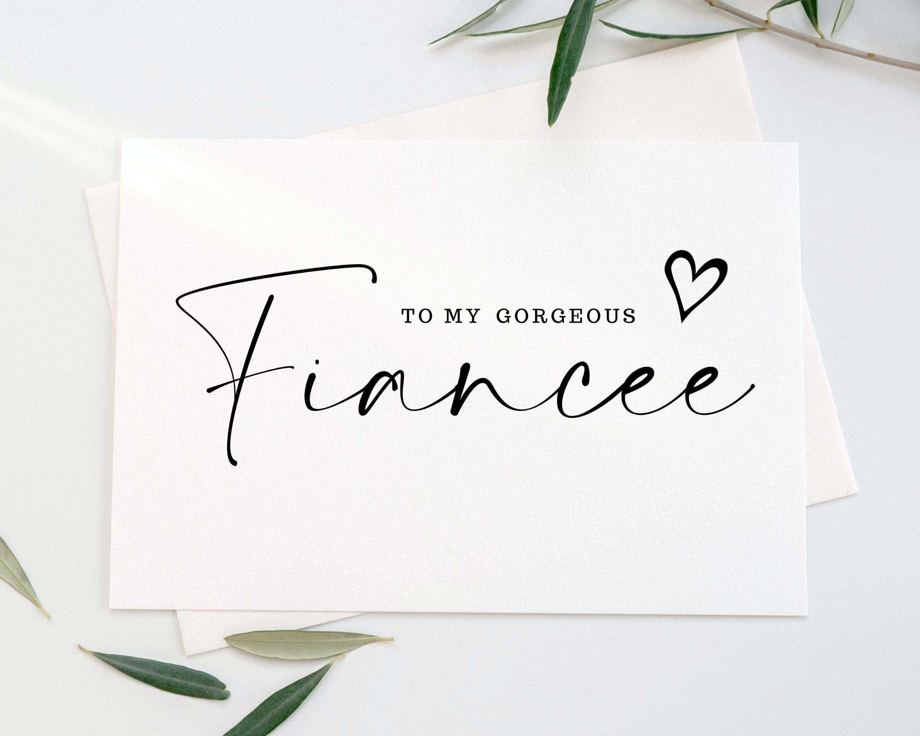 FIANCEE Birthday Card Blank Card Birthday Card For Your Etsy FIANCEE Birthday Card Blank Card Birthday Card For Your Etsy