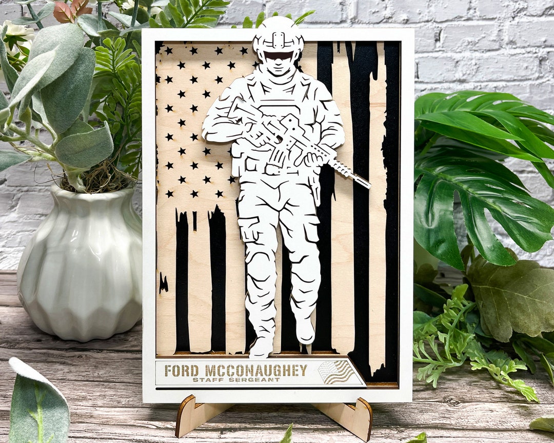 Military Signage - Includes 17 Sign Options and US and Canadian Flag ...