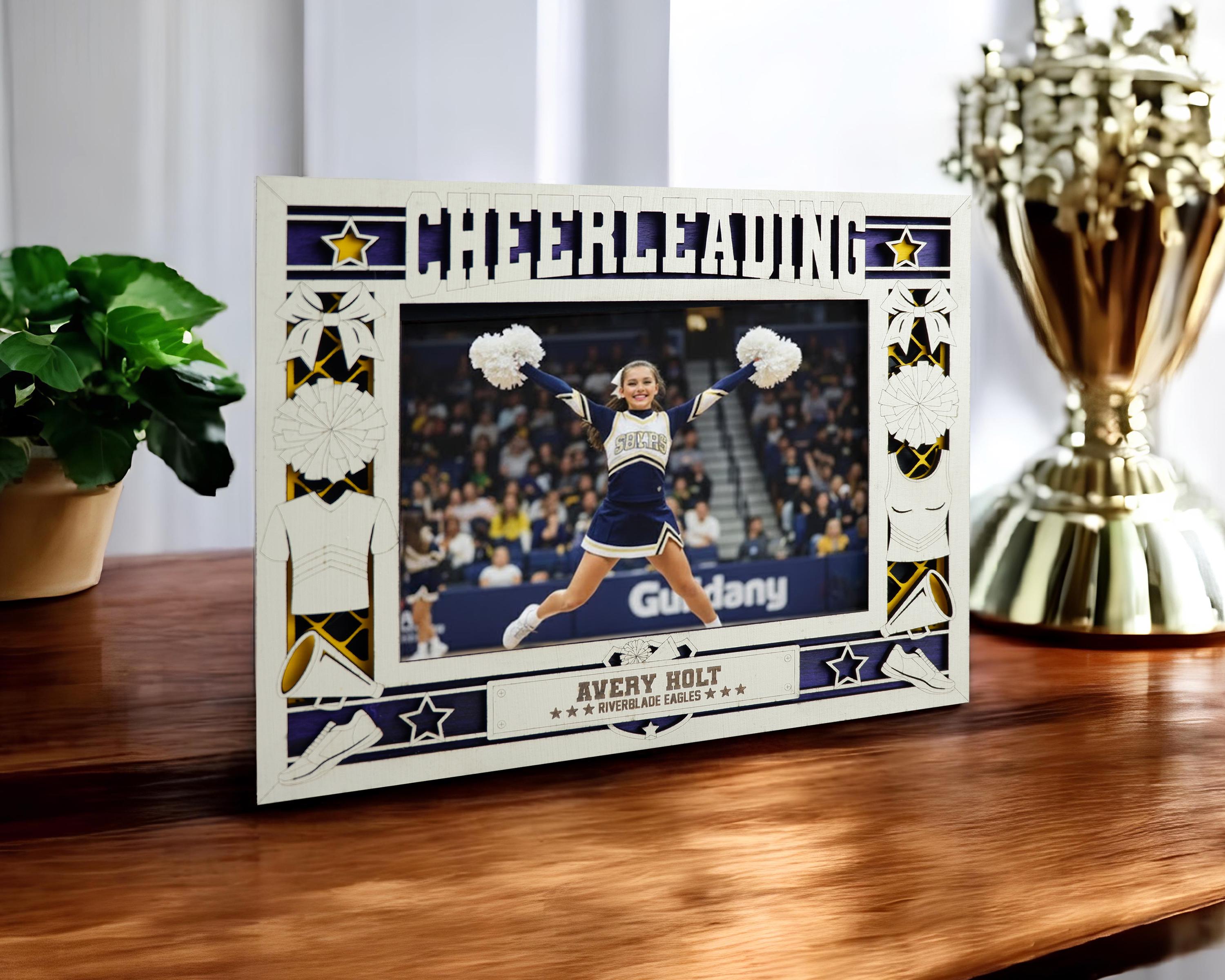 Personalized Cheerleading Picture Frame – Custom Team Gift, 4x6 5x7 ...