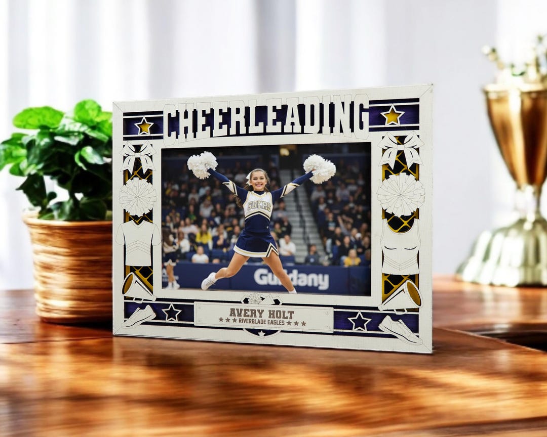 Personalized Cheerleading Picture Frame – Custom Team Gift, 4x6 5x7 ...