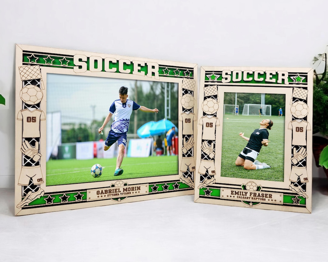 Personalized Soccer Photo Frame – Custom Sports Picture Frame for Boys ...