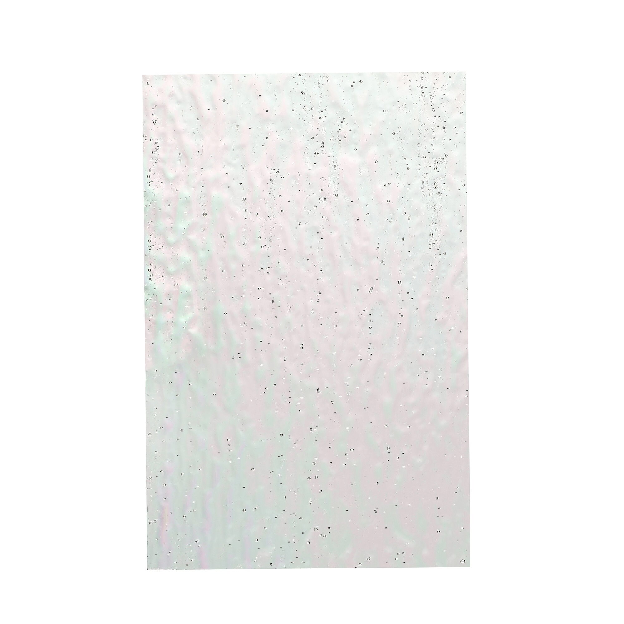 12 Sheets Iridescent Clear Textured Stained Glass Sheets 4x6 | Etsy