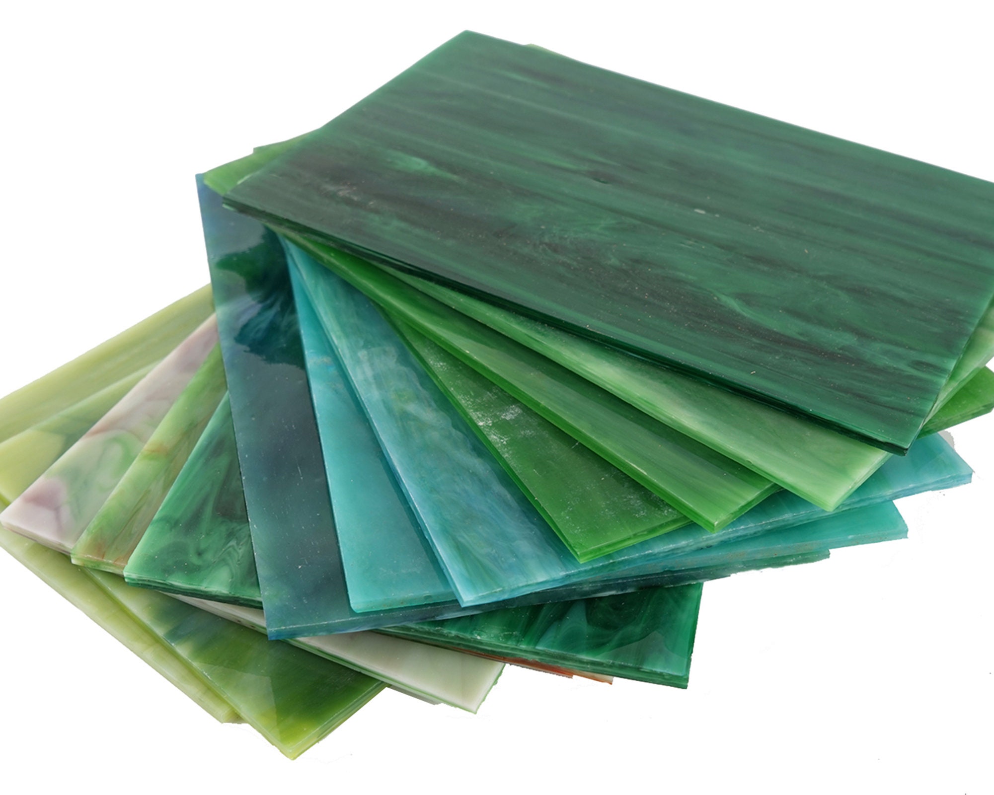 10 Sheets Variety Stained Glass Sheets Pack 4 X 6 Inch Large | Etsy