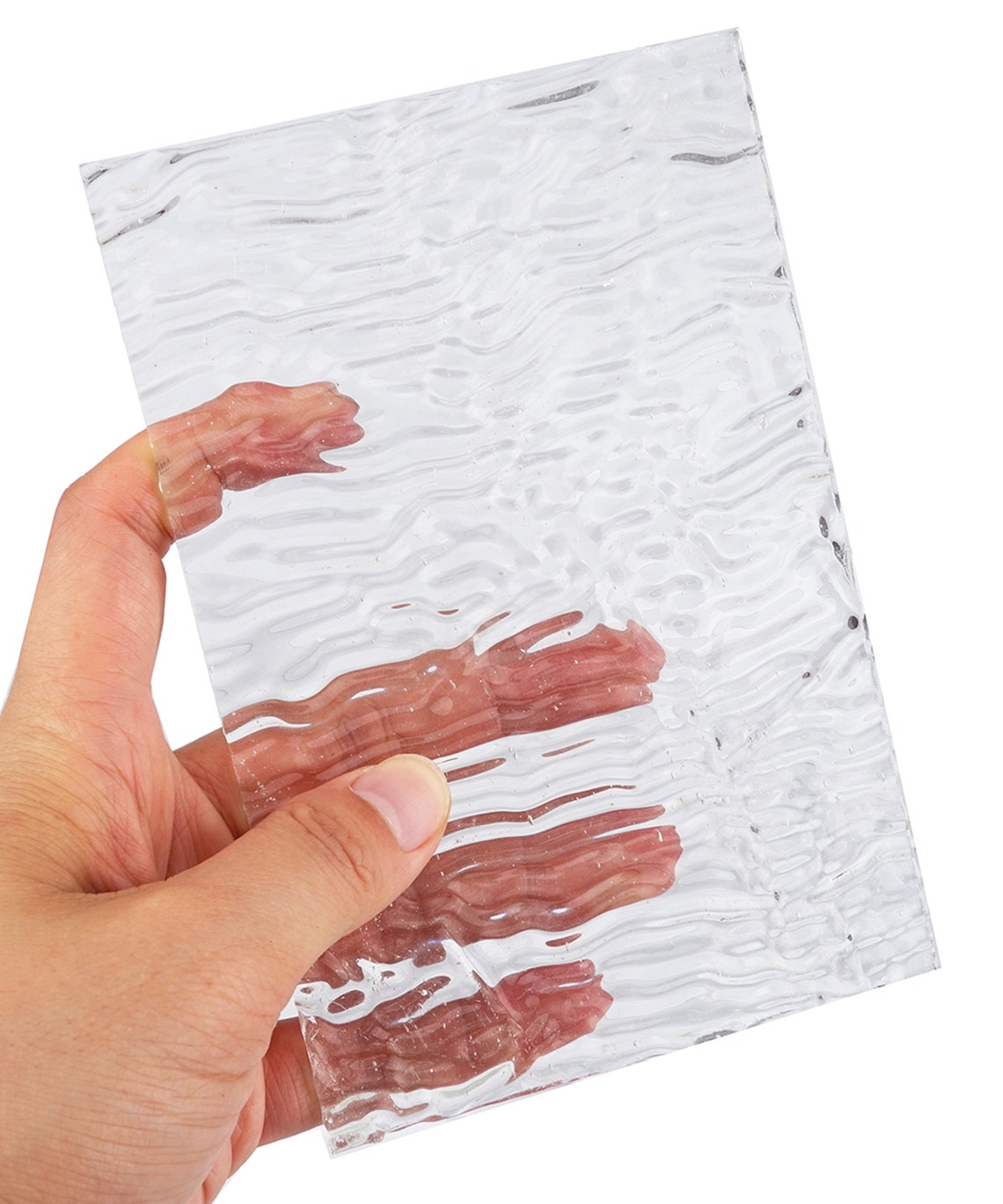 10 Sheets Clear Textured Stained Glass Sheets Pack 4 x 6 inch | Etsy