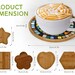 6pcs Wooden Mosaic Base Kit, Assorted Substrates for Mosaic Craft DIY ...