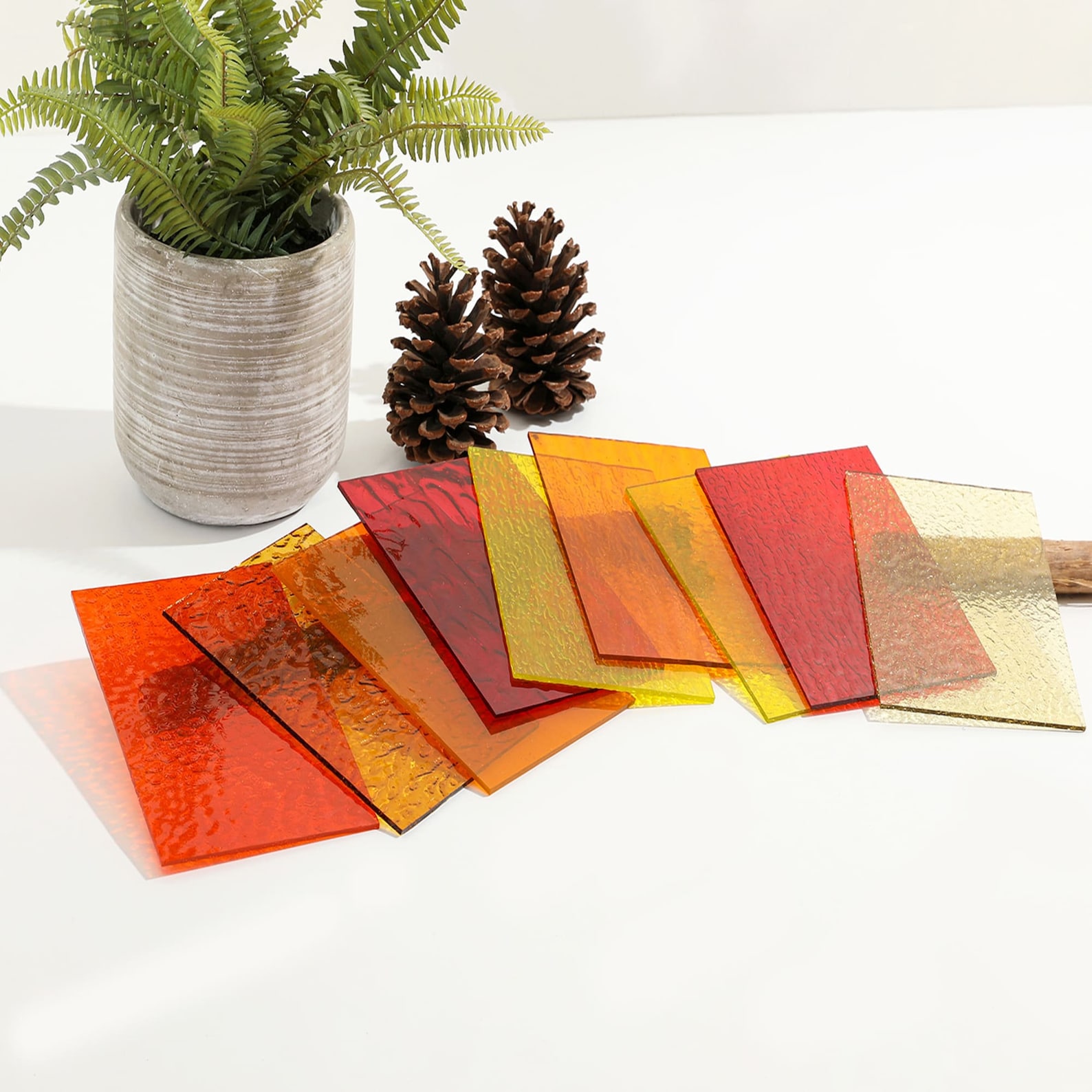 10 Sheets Transparent Stained Glass Sheets Pack 4x6 Inch - Etsy