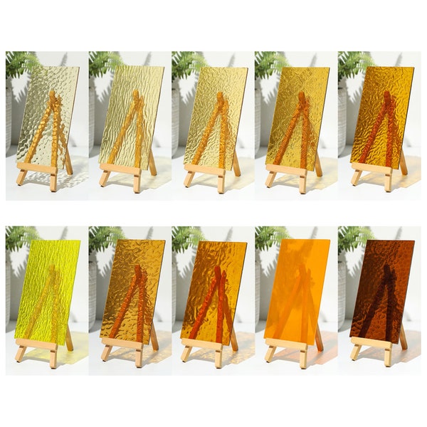 Amber Stained Glass Sheets - Etsy