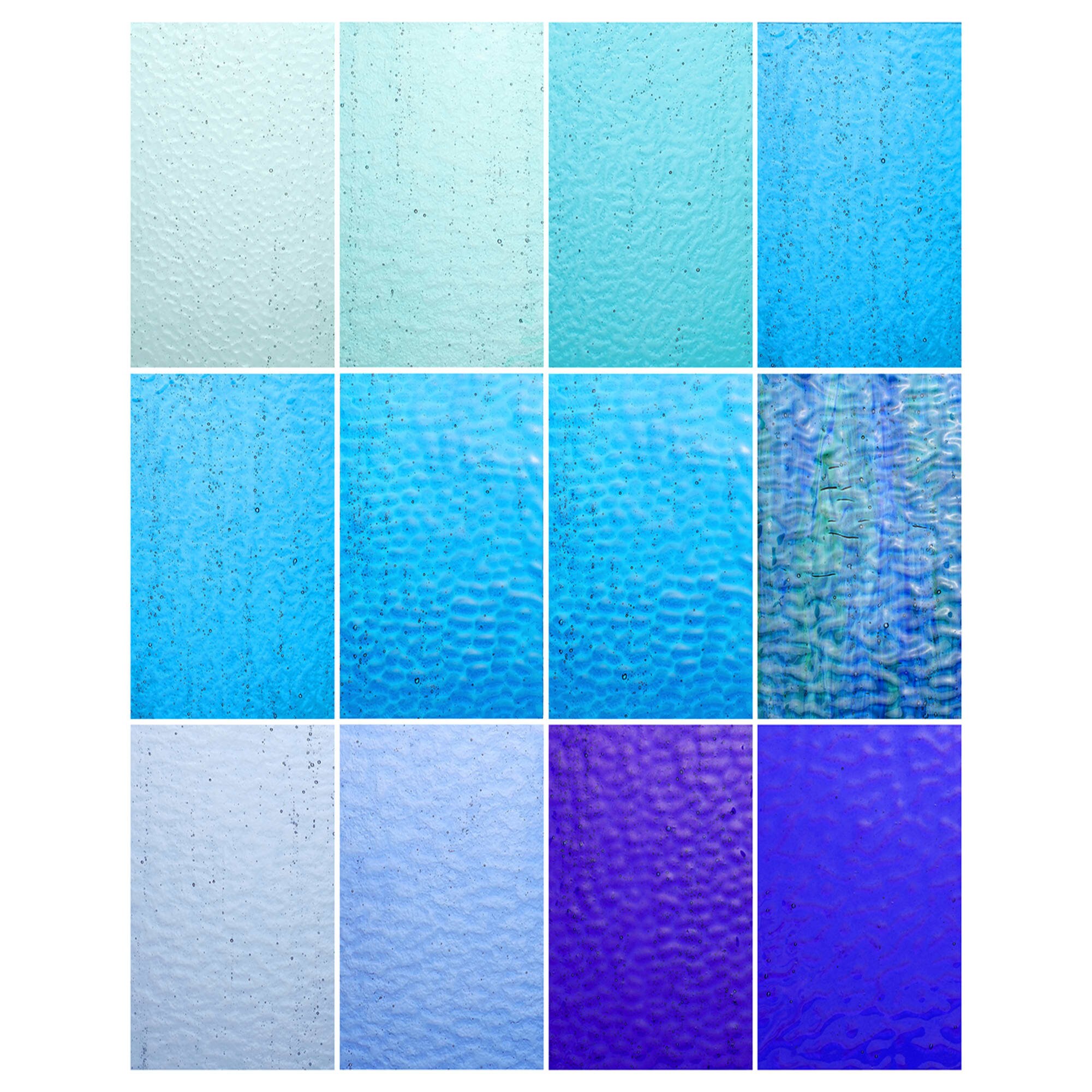 Blue Transparent Stained Glass Sheets for Craft 6x4 Inch - Etsy