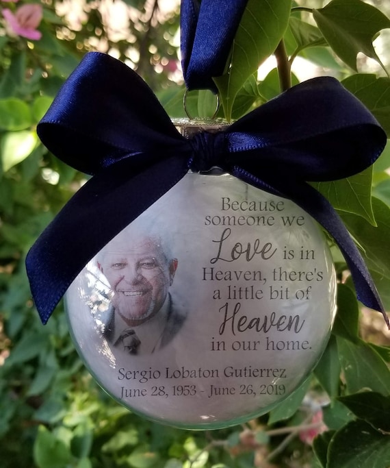 In Memory Ornament Memorial Ornament Customized Personalized Etsy