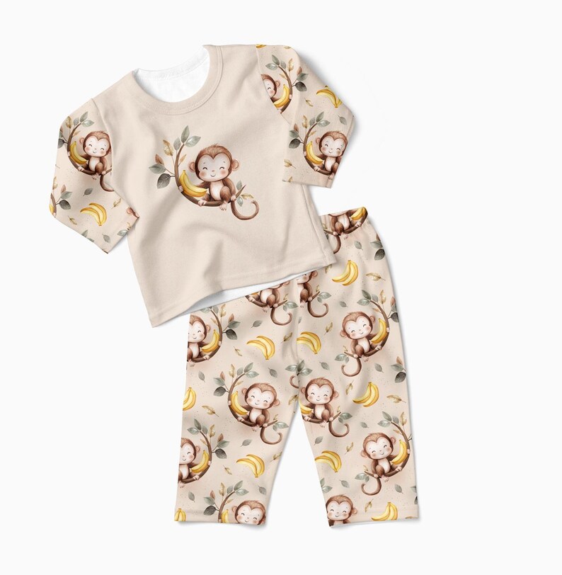 Monkey Fabric PNG: Heat Transfer Design (digital Download) - Etsy