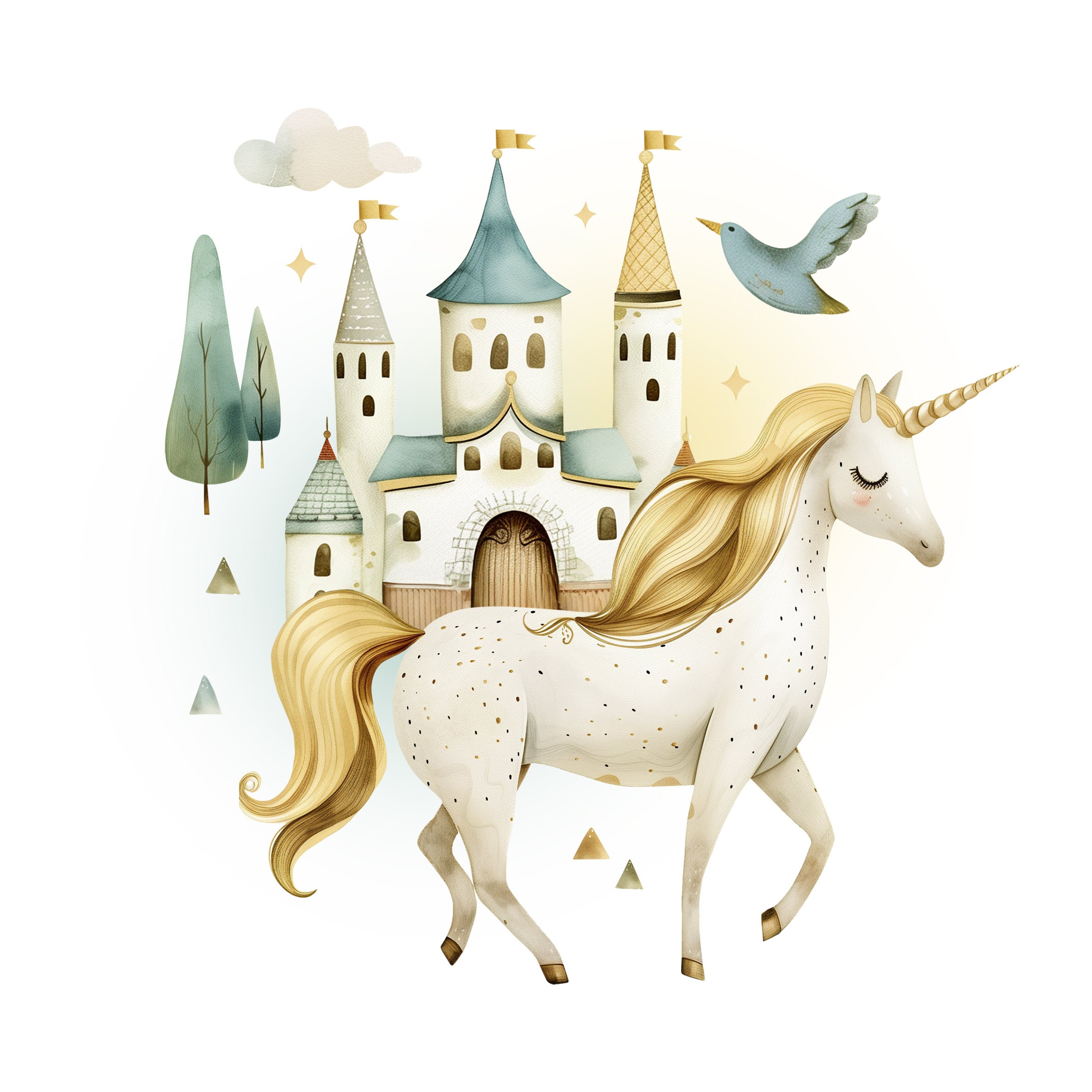 Unicorn Panel PNG, Fabric PNG Sublimation File, Transfer, Heat Transfer ...