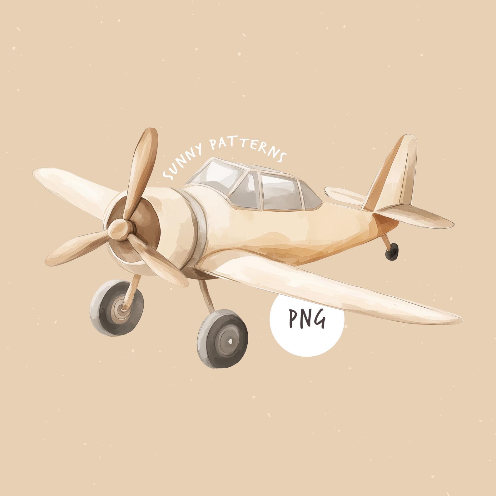 Airplane PNG: Fabric Sublimation File, Heat Transfer Design, Nursery ...