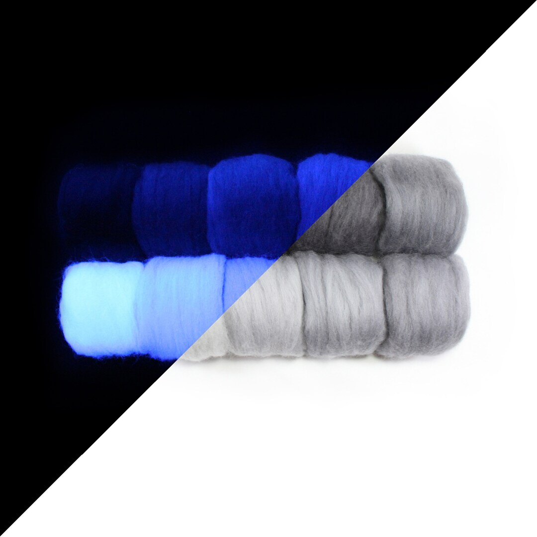 Uv-reactive Grayscale Merino 10 Colors, 4.5 Oz. 125g Hand-dyed ...