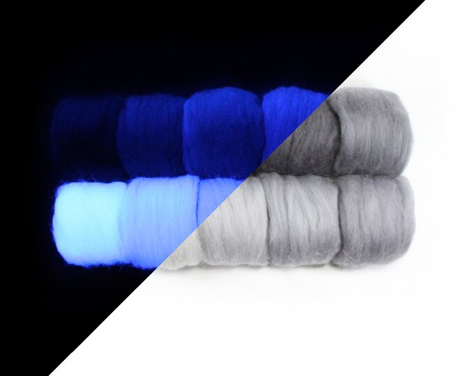 Uv-reactive Grayscale Merino - 10 Colors, 4.5 Oz. (125g) - Hand-dyed ...