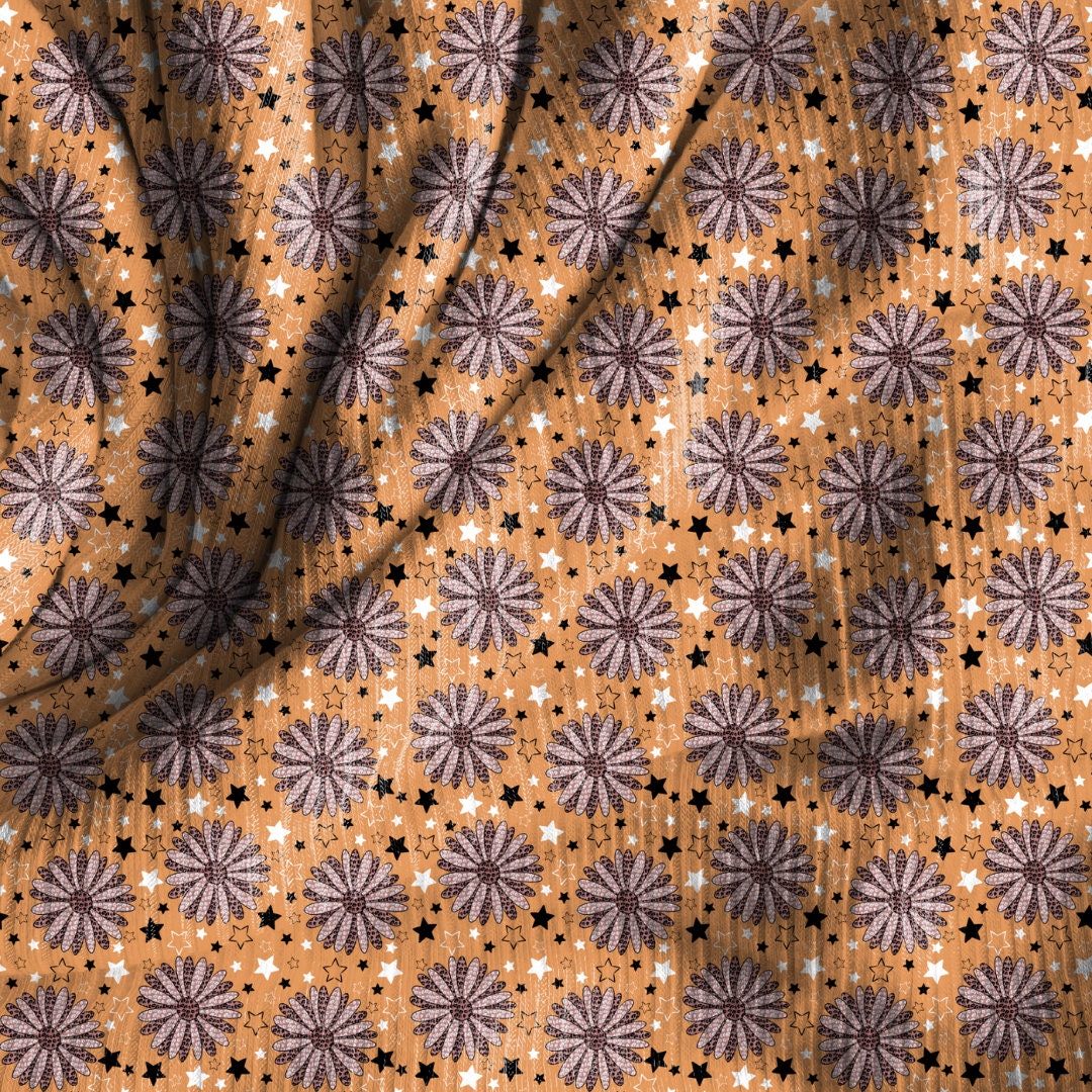 Leopard Sunflower Seamless Digital Pattern Coordinate animal Print ...