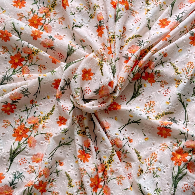 Floral Knit Fabric - Etsy