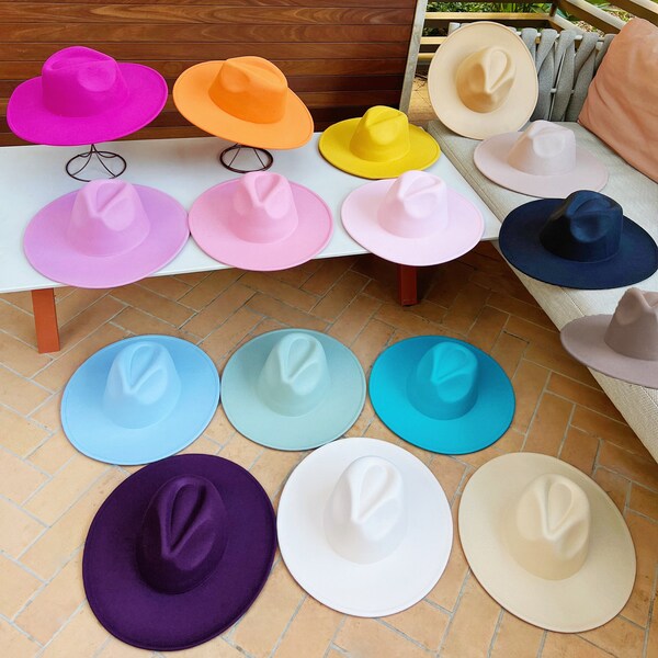 Wide Brim Hat - Etsy