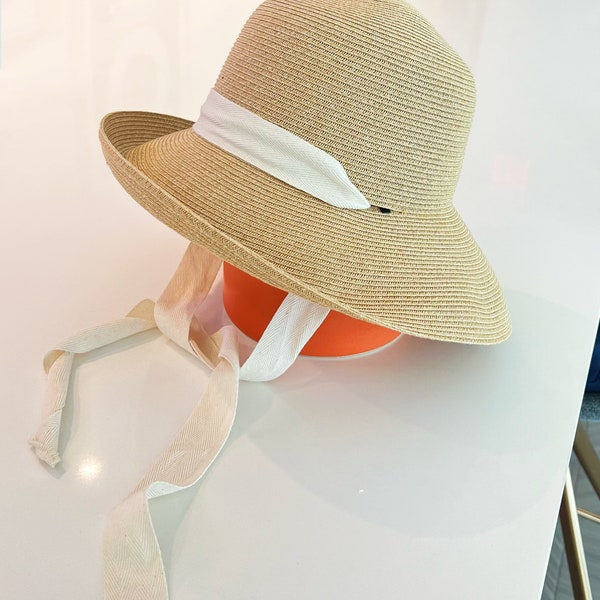 Straw Cloche Hat - Etsy