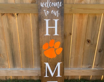 Clemson Porch Sign | Etsy