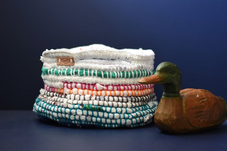 Handmade Baskets Made From Upcycled Plastic Bags - Etsy