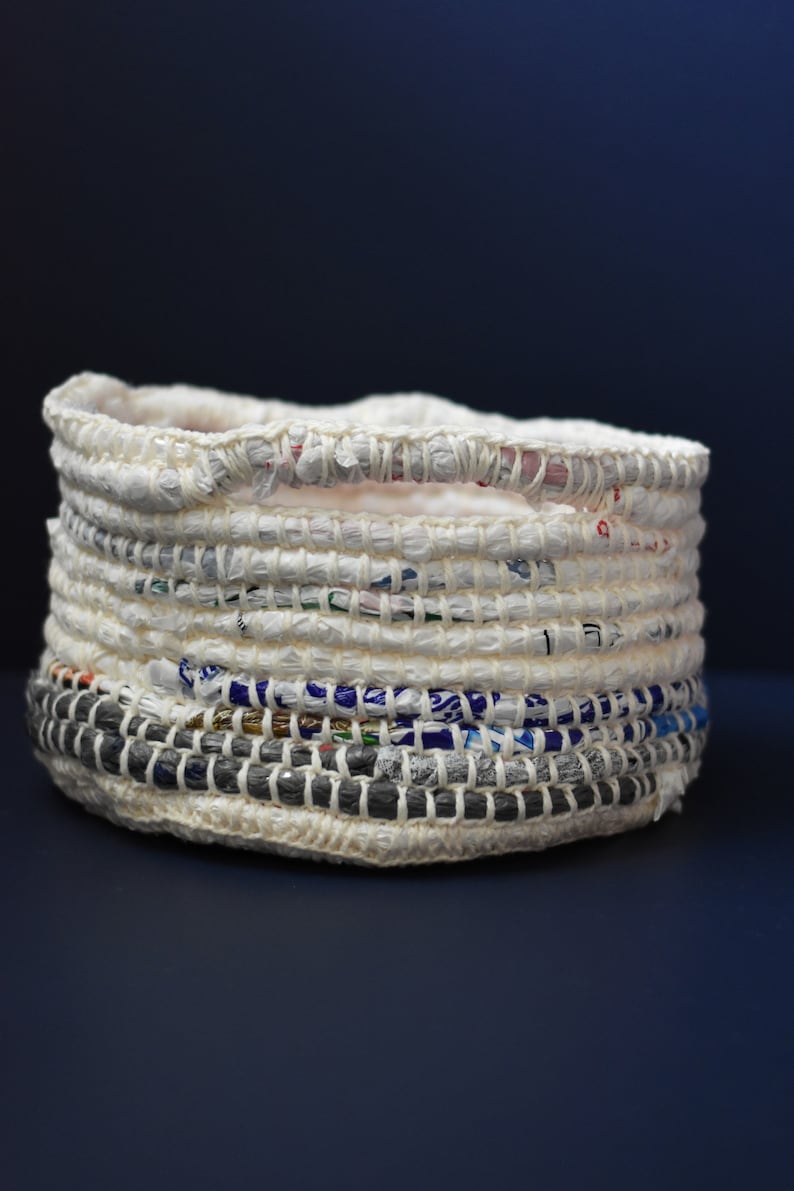 Handmade Baskets Made From Upcycled Plastic Bags - Etsy
