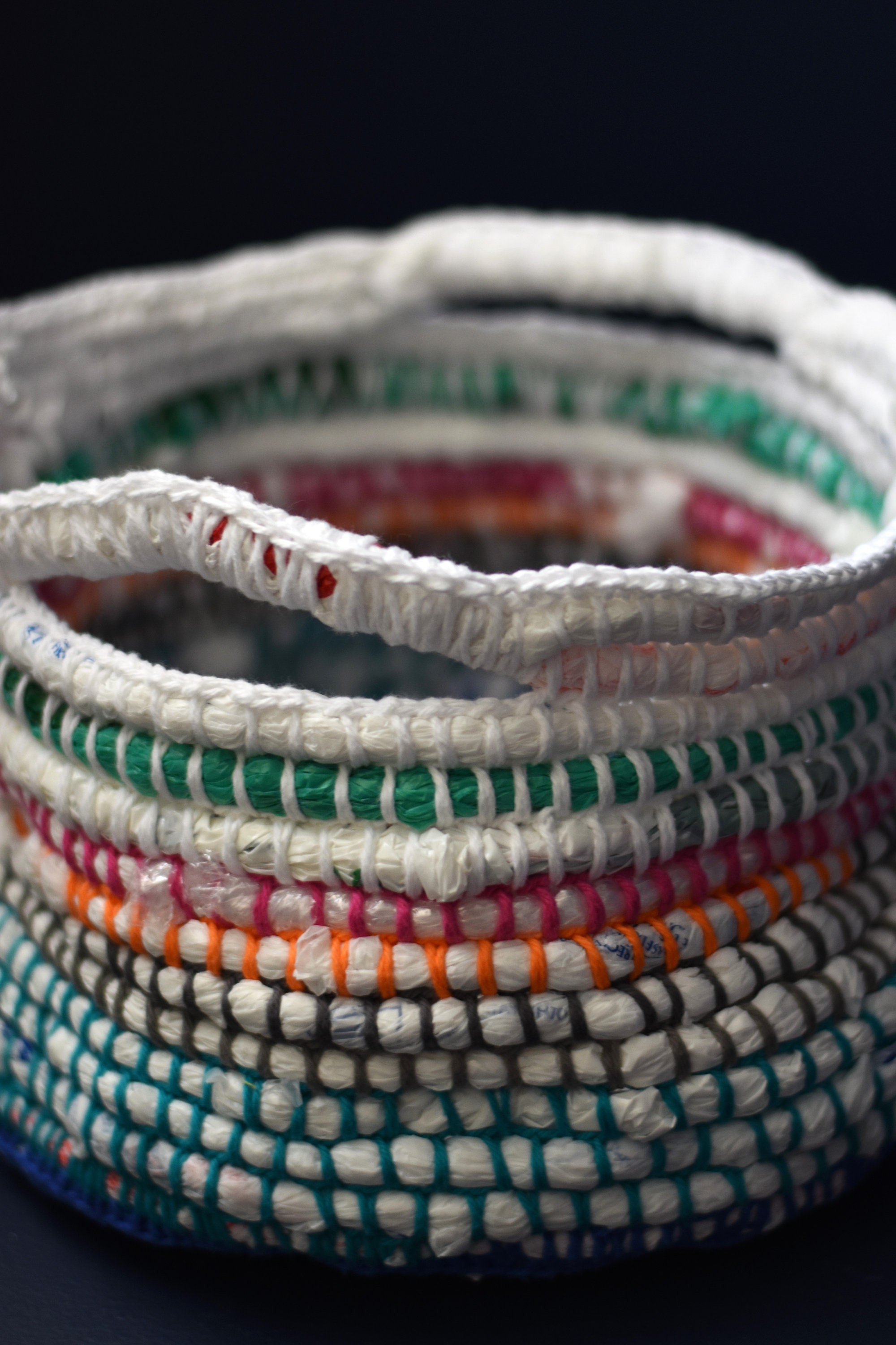 Handmade Baskets Made From Upcycled Plastic Bags - Etsy