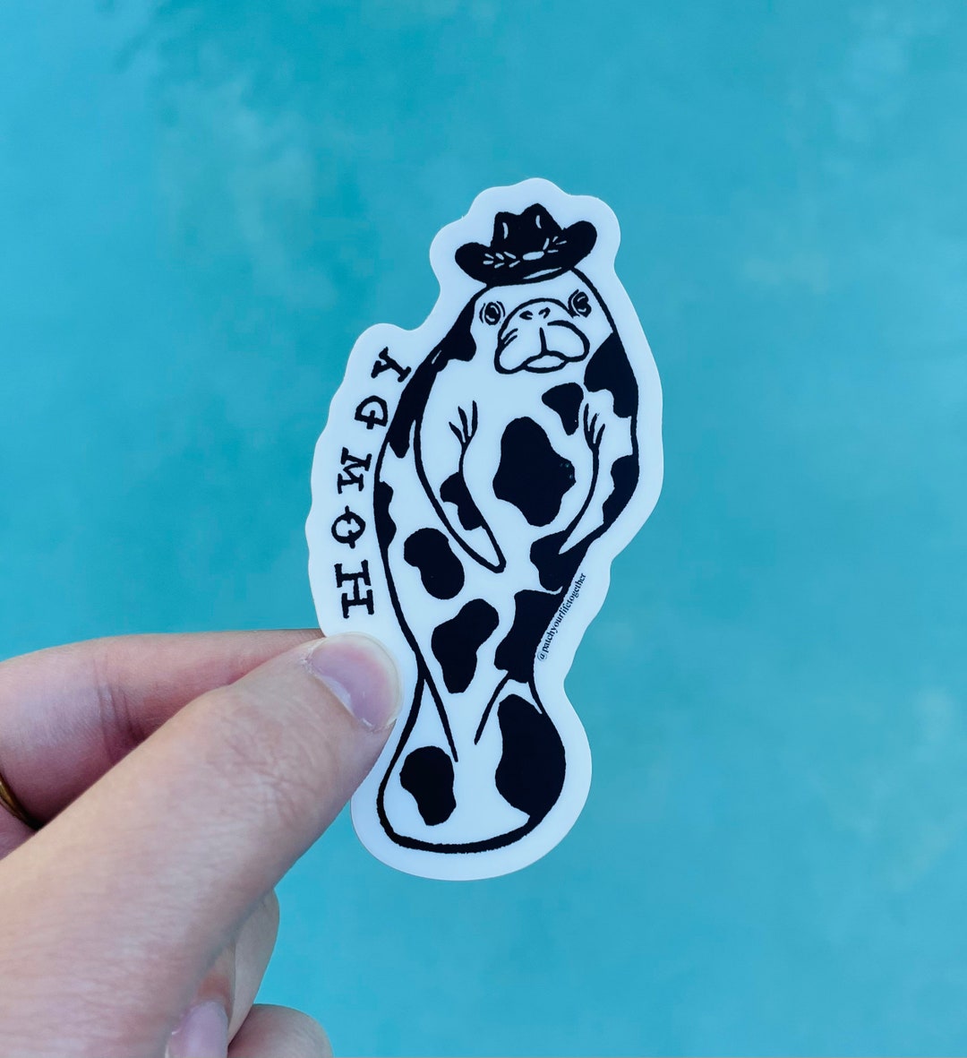 Howdy Partner VII Sticker Vinyl Sticker Sea Cowboy Laptop Sticker Decal ...