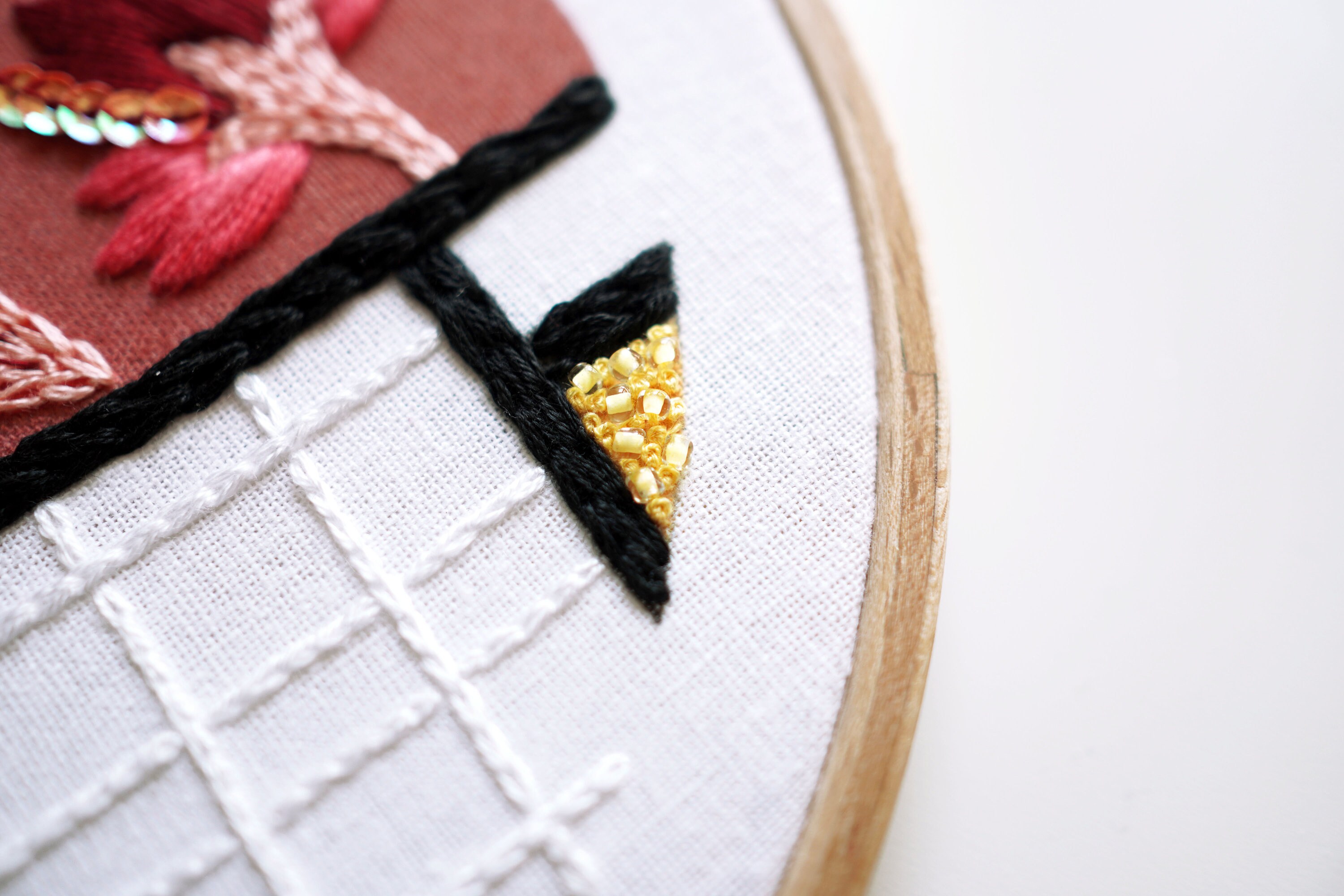JPG Patternmondrian Embroidery Pattern 40minutes Video Tutorial Hand ...