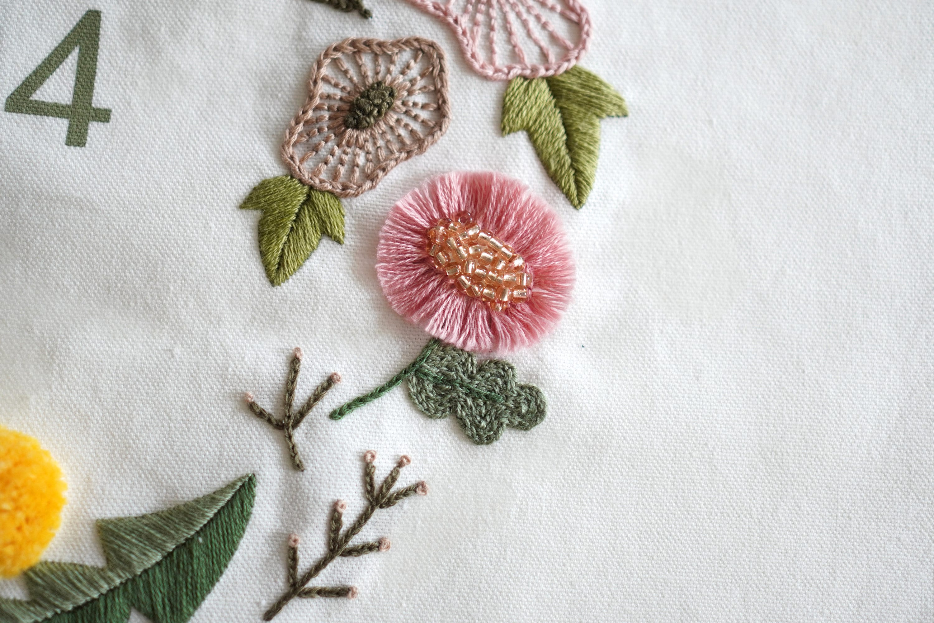 2024 Calendar Flowers Hand Embroidery / JPG Pattern+ Video Tutorial ...