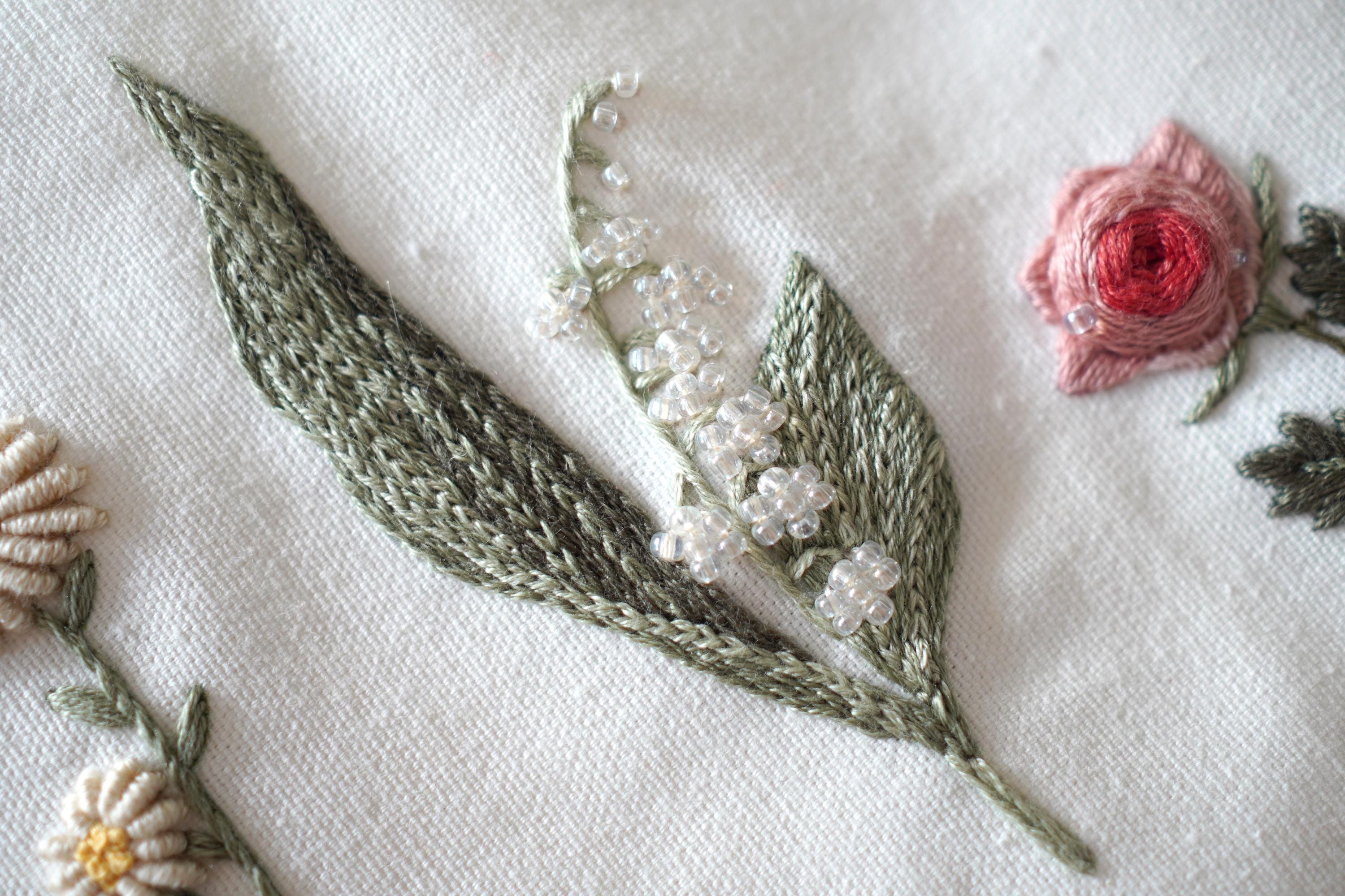 2025 Calendar Embroidery Pattern/ Birth Flowers&bluebirds / PDF, JPG ...