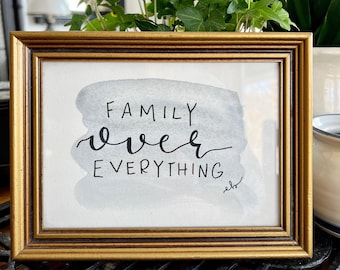 Family Over Everything FOE Print - Etsy