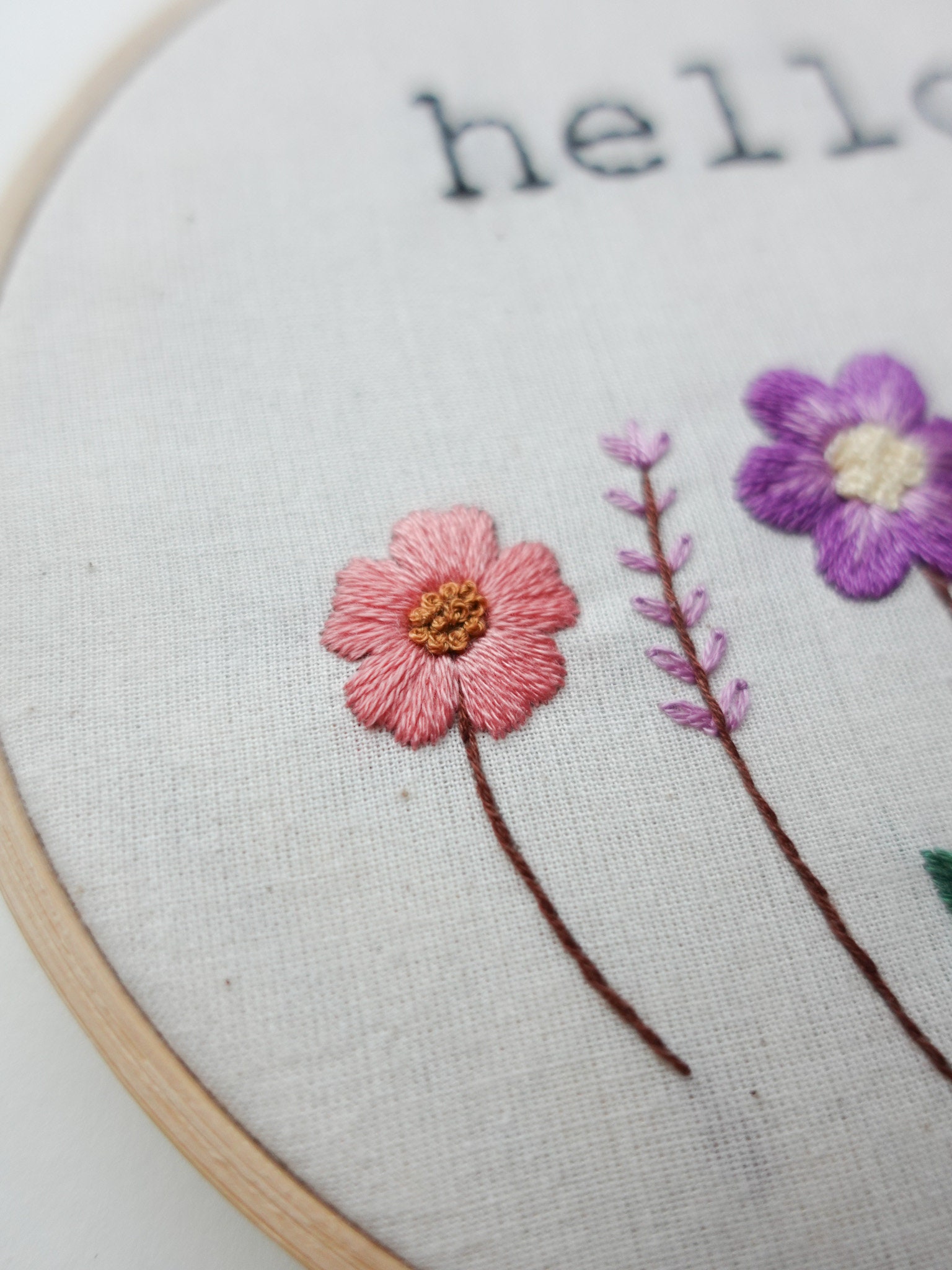 Embroidery Kit for Beginner || Floral Embroidery || Embroidery Pattern ...