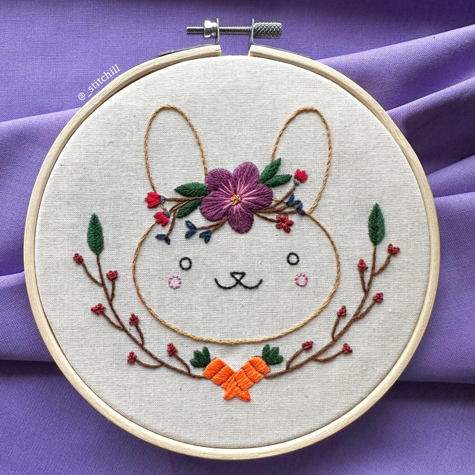 Embroidery Kit for Beginner || Floral Embroidery || Embroidery Pattern ...