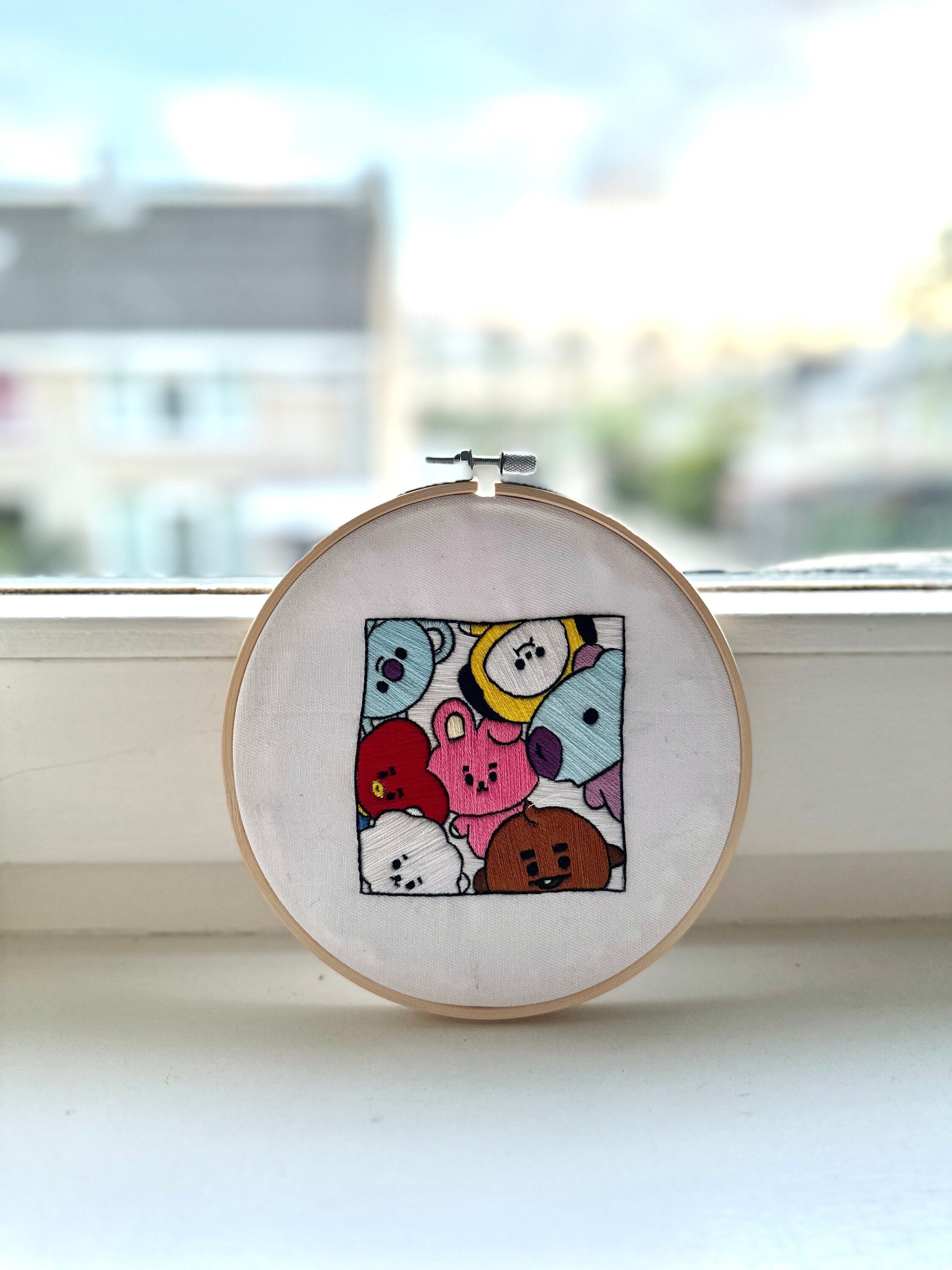 BT21 Square || BTS Embroidery Digital || BT21 Embroidery || Army ...