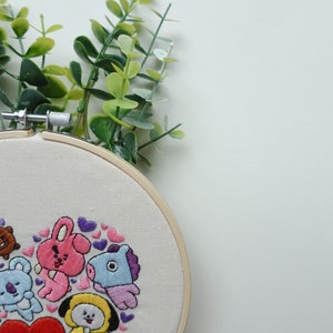 BTS Heart || BTS Embroidery Digital || BT21 Embroidery || Army ...
