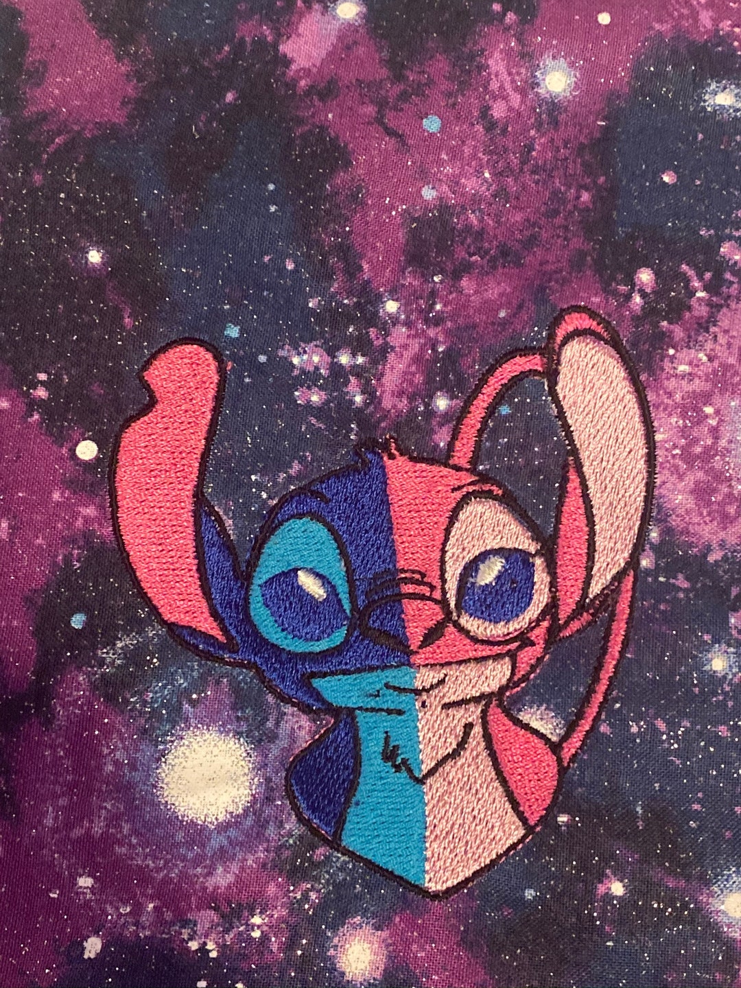 Stitch and Angel Embroider File [.pes] - Etsy