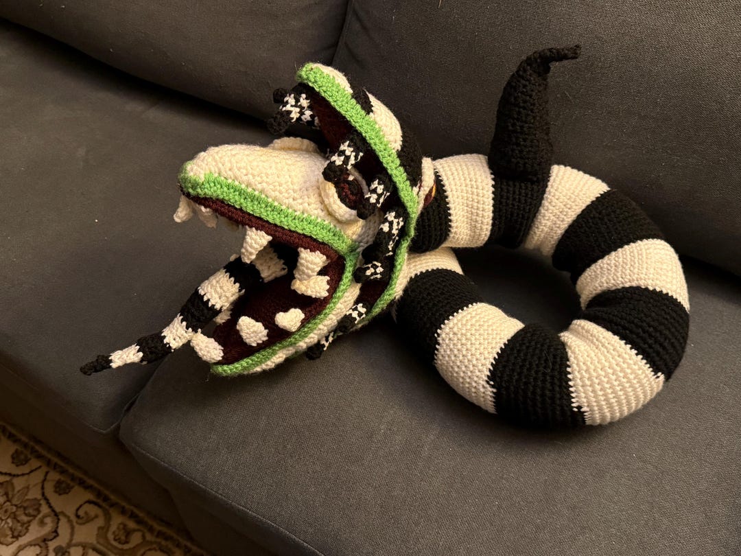 Handmade Crochet Sandworm 4ft Long - Etsy