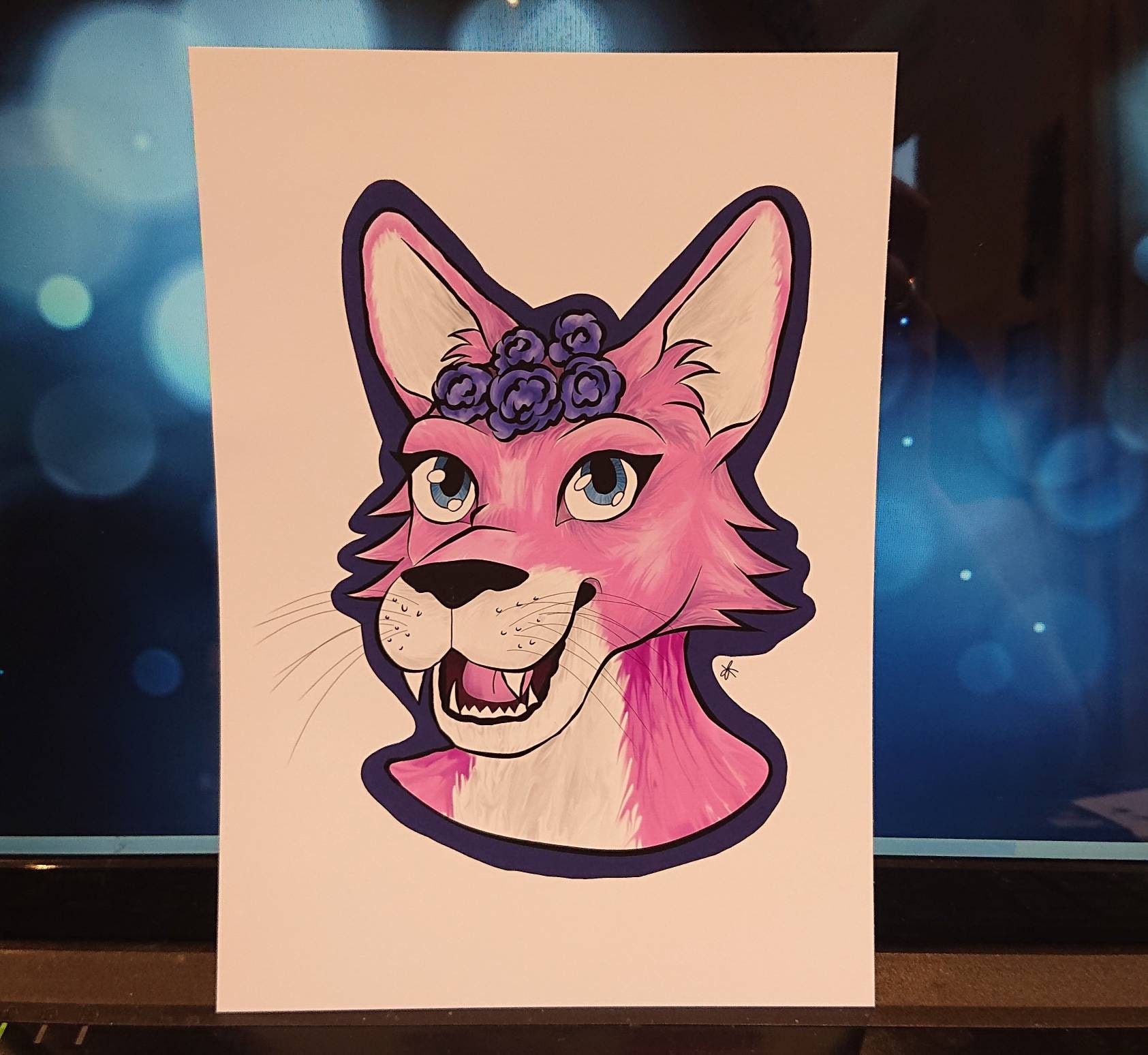 Custom Dutch Angel Dragon Dutchie Furry Fursona Art Print | Etsy