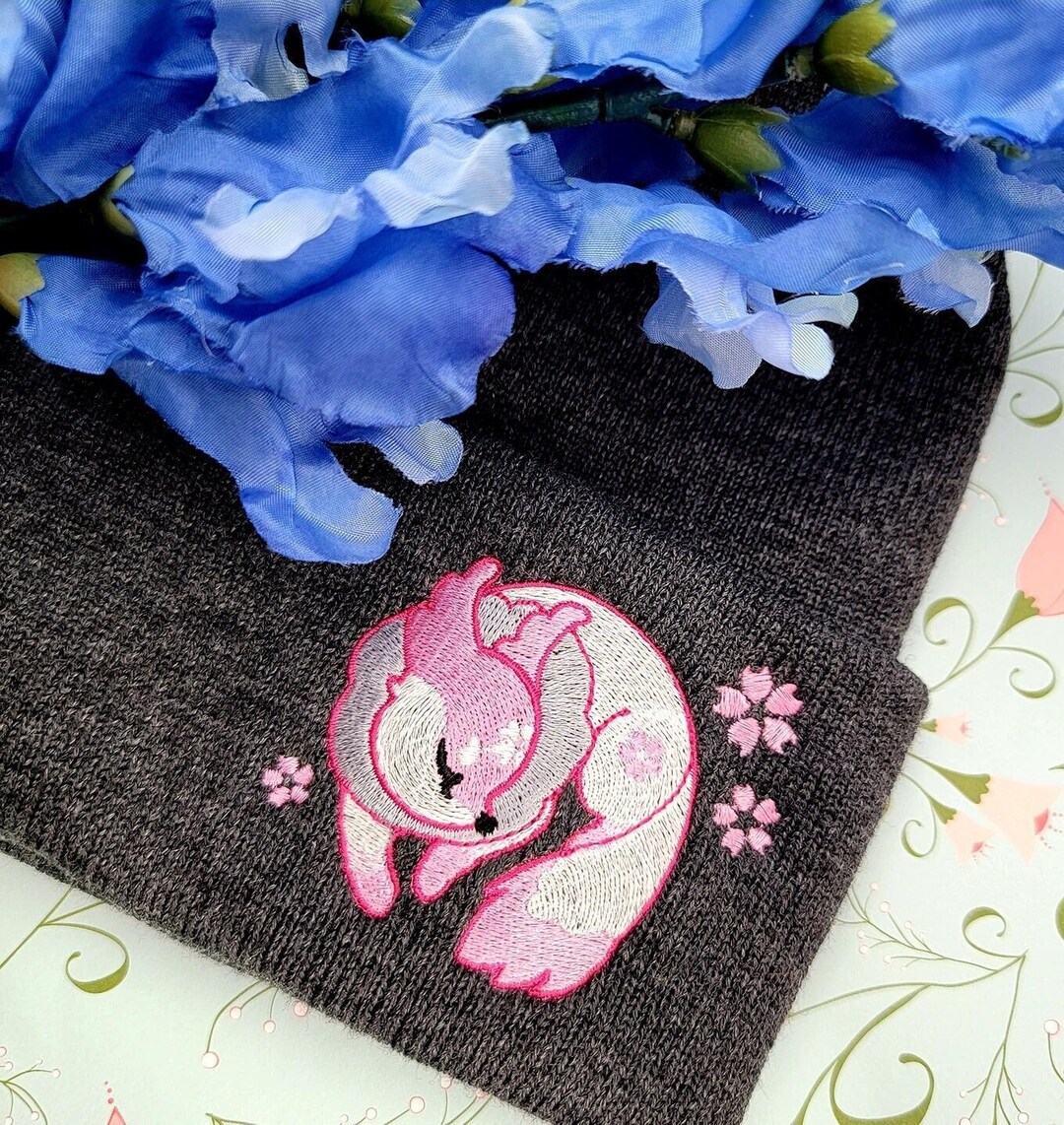 Genshin Impact ( Yae Miko Fox Form ) Embroidered Beanie - Etsy