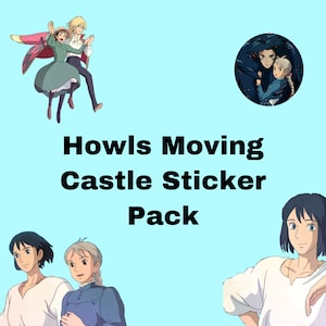 Howl Matte Vinyl Sticker Set of 2 Howl's Moving Castle - Etsy