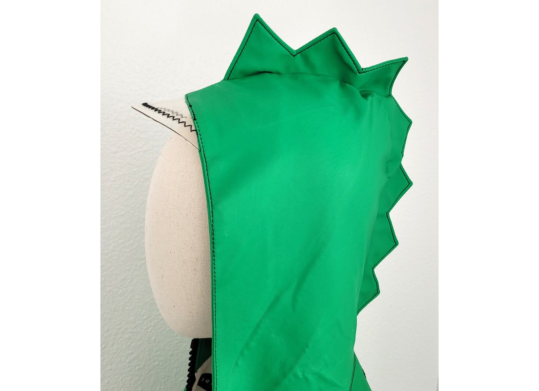 Vintage-1990s Cute Boys' Lizard Hood Stretch Vinyl Cotton-lined Jacket ...