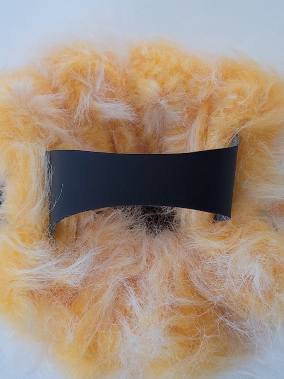 Furry neon fun, funky, top-handle drawstring handbag,… - Gem