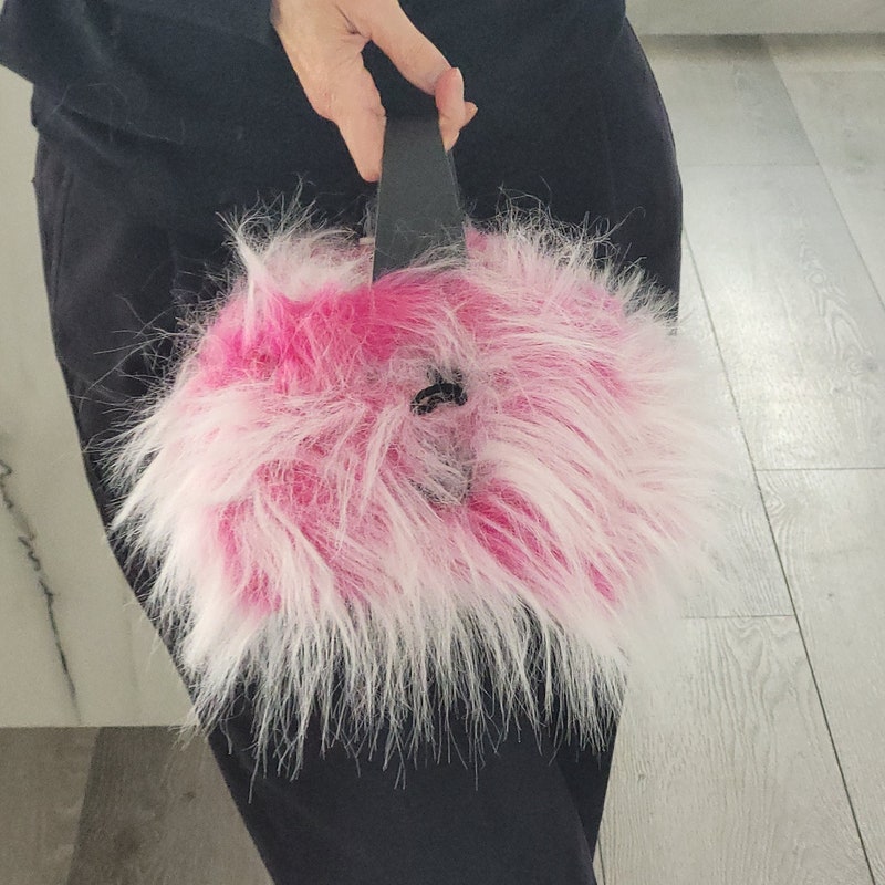 Fuzzy Pink Top - Etsy